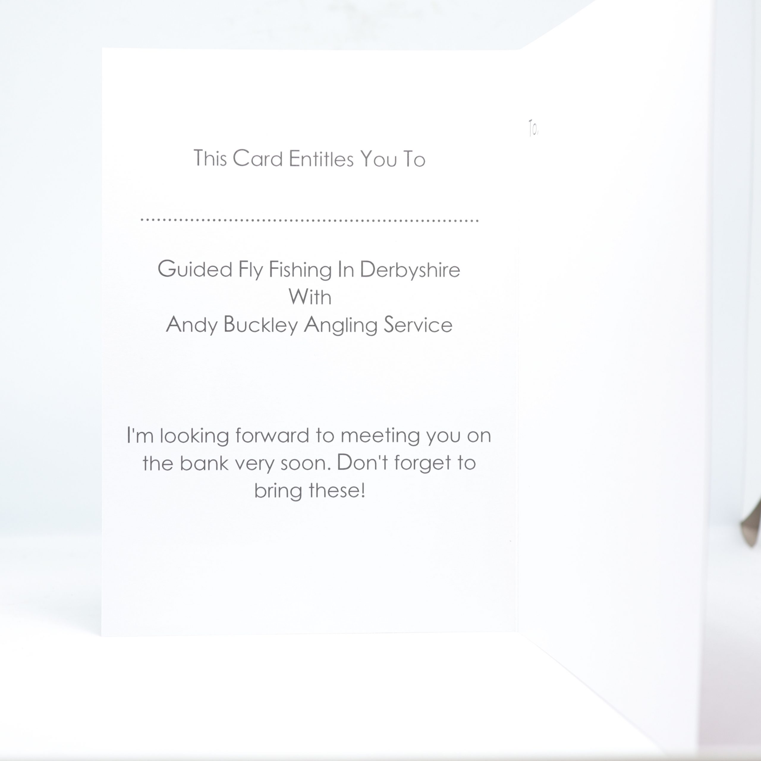 Generic Gift Voucher - Fly Fishing - Single Angler - Full Day ...